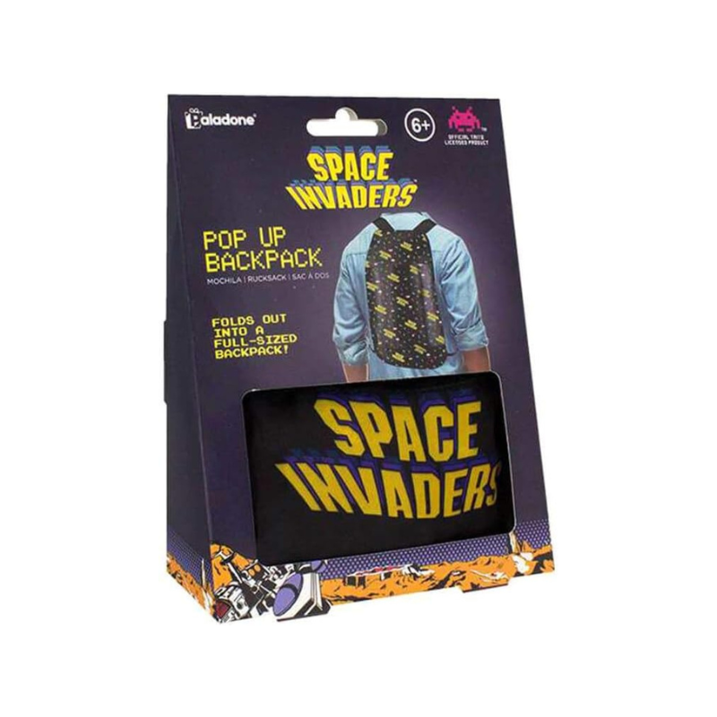 Space Invaders Pop Up Backpack - Tween to Teen